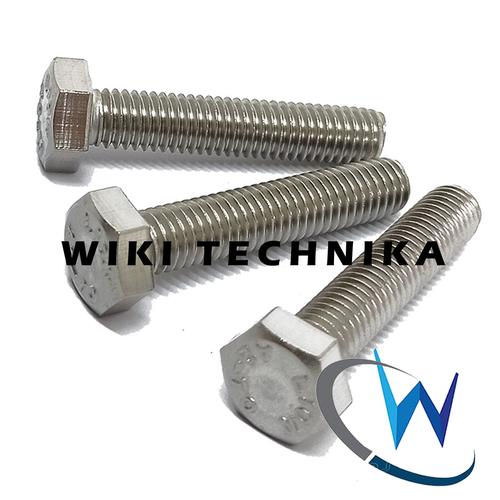 Jual BAUT HEX STAINLESS 304 M20 FULL DRAT DIM 20 MM PITCH 2.5 MM KUNCI ...