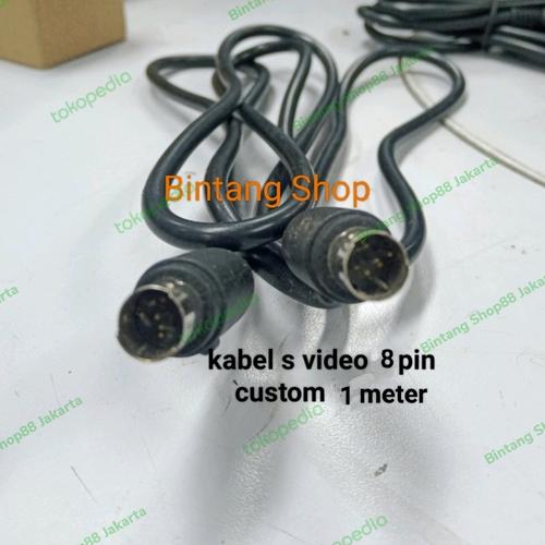 Jual kabel S video 8 pin male to male custom 1 meter - Jakarta Barat ...