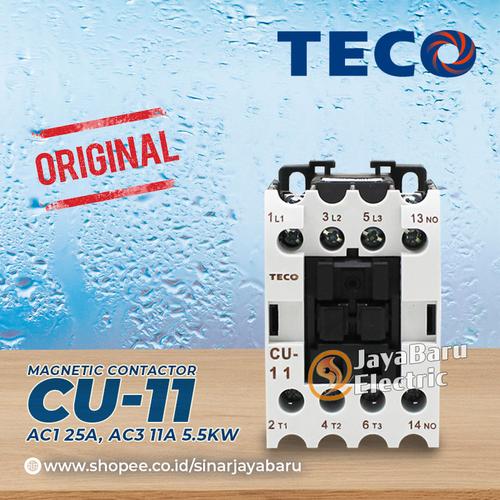 Jual Kontaktor / Contactor TECO CU-11 CU11 24V 110V 220V 380V AC Coil ...