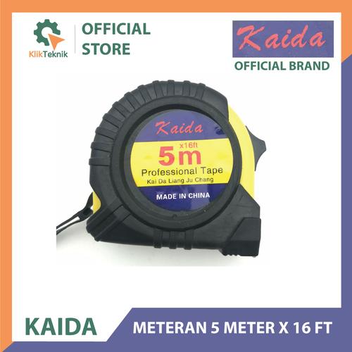 Jual Meteran 5M x 16 ft KAIDA Meteran Tukang Measuring Tape Meteran 5 ...