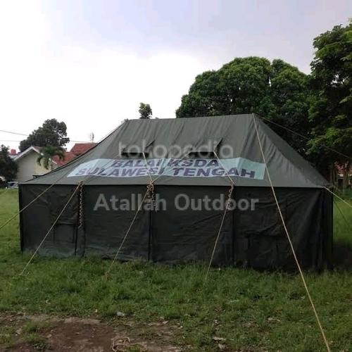 Jual Tenda Komando TNI - Ukuran 4 x 6 Militer Camping - 1set Kain Bagus ...