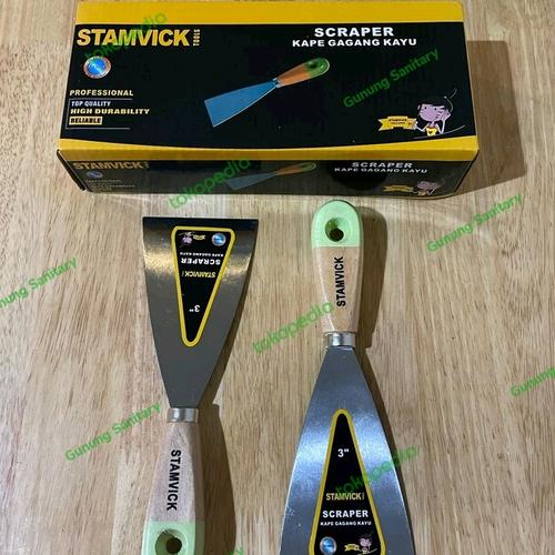 Jual Kape gagang kayu STAMVICK 3 INCH /Scraper dempul gg kayu stamvick ...