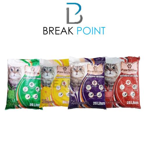 Jual Pasir Kucing Pawsitive 25L- Pasir Kucing Wangi Gumpal GOSEND GRAB ...