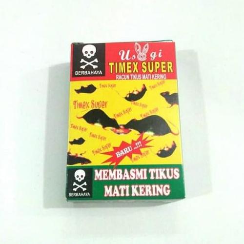 Jual 1 Box Racun Tikus TIMEX SUPER Ampuh Mati Kering isi 10 sachet ...