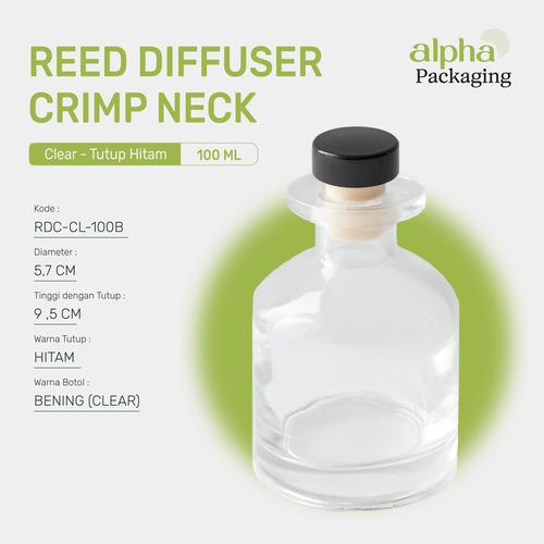 Jual Botol Reed Diffuser Crimp Neck 100ml - Putih Premium Kaca Tebal ...