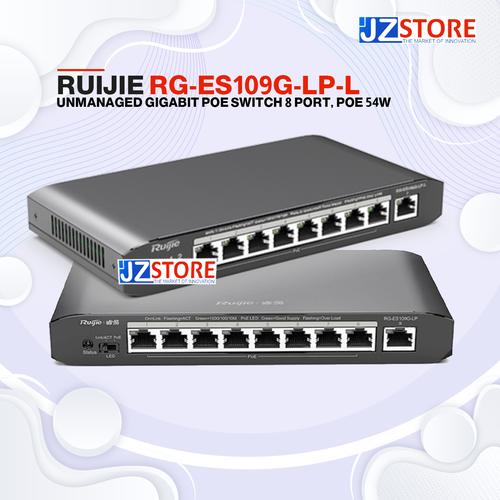 Jual RUIJIE-8-PORT Gigabit PoE Switch RG-ES109G-LP-L - Kota Medan ...