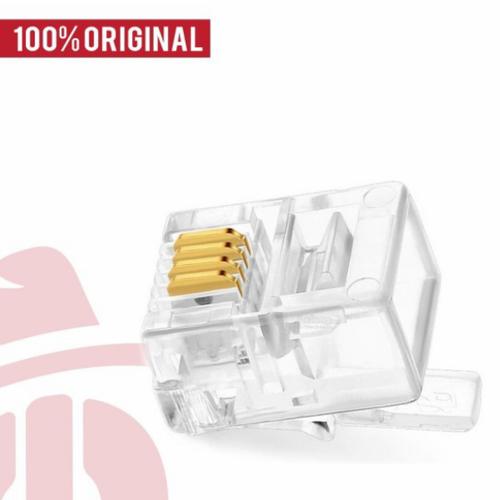 Jual KONEKTOR TELEPON RJ11 RJ-11 6P4C TELEPHONE MODULAR PLUG 4 PIN ...