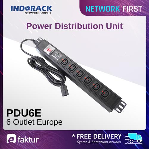 Jual PDU6E Indorack Power Distribution Unit 6 Outlet Europe Stop Kontak ...