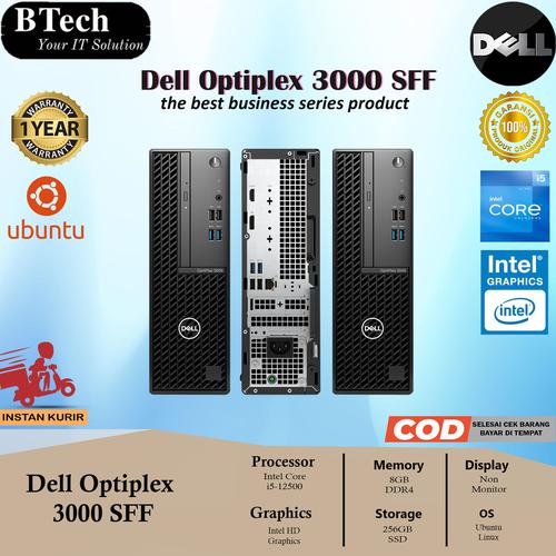 Jual PC Dell Optiplex 3000 SFF Intel Core i5-12500 8GB 256GB SSD DVDRW ...