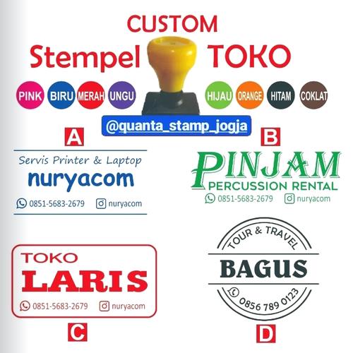 Jual Stempel Toko Custom - Kota Yogyakarta - Stempel Quanta online ...