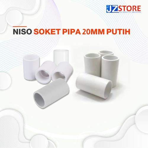 Jual Socket Pipa Niso 20mm setara Clipsal/Sambungan pipa Listrik/Soket ...