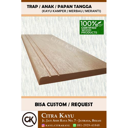 Jual TRAP TANGGA / PAPAN / ANAK TANGGA KAYU SOLID KAMPER / MERBAU ...