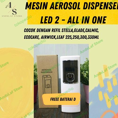 Promo mesin dispenser pengharum ruangan spray otomatis All In One LED ...