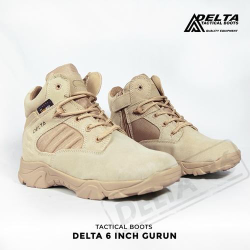 Jual Sepatu Delta Tactical Army 6" Warna Sand Hitam - DELTA 86 "FREE ...