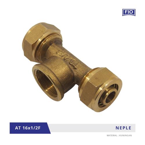 Jual sambungan T tee pipa air panas water heater / tee drat dalam luar 1/2" - tee drat dalam ...