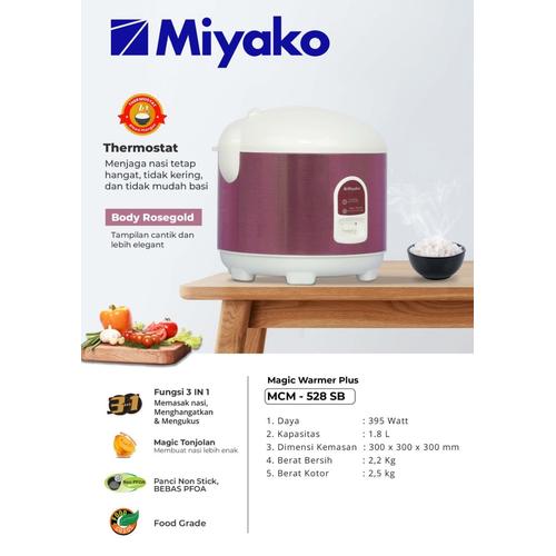 Jual Magicom miyako mcm 528 mc ricecooker rice cooker penanak nasi ...