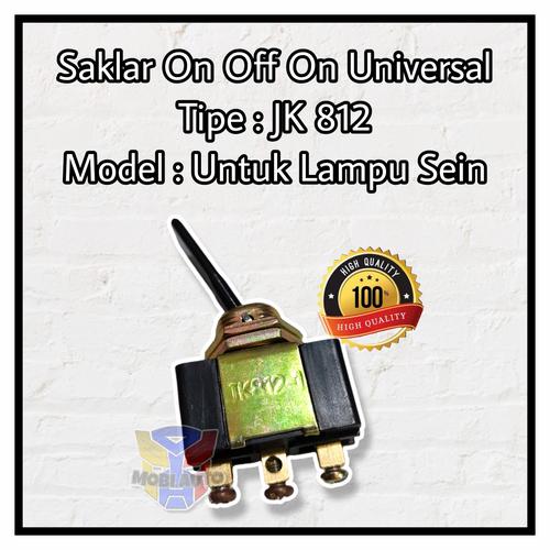 Jual Saklar Lampu Sein Sen 3 Kaki On Off On JK812 Universal Mobil Dan ...