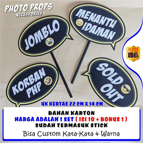 Jual PHOTO BOOTH / PHOTO PROPS + EDIT CUSTOM KATA KATANYA - Kota Bogor ...
