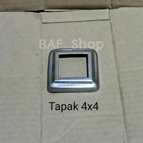 Jual ornamen pagar besi tapak minimalis 4x4 - Kab. Tegal - BAF_shop ...