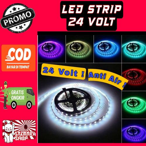 Jual 24 VOLT Lampu Led Strip Flexible Roll 5 meter Led 3528 24volt 24v ...