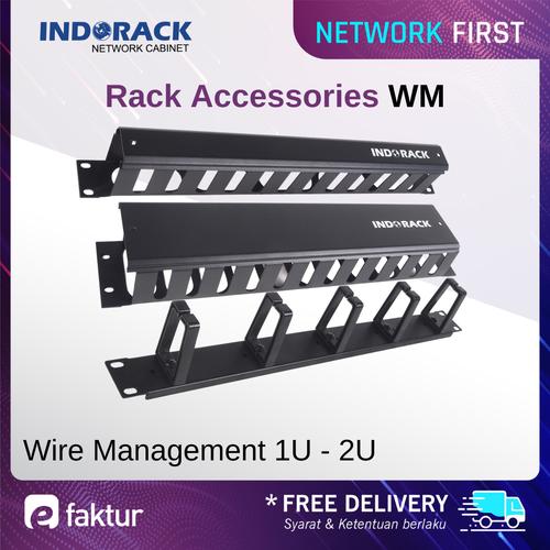 Jual WM01 WM02 WM51 Indorack Wire Management 1U - 2U Merapihkan Jalur ...