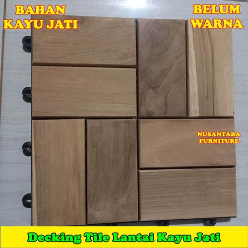 Jual decking tile lantai kayu jati bongkar pasang ukuran 30 x 30 cm ...