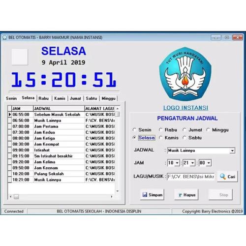 Jual Bel Otomatis Sekolah (Software) - Kab. Bantul - BENS Elektronik ...