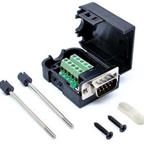 Jual DB9 Male to 9 Pin 9pin Breakout Board Terminal Connector Screw ...