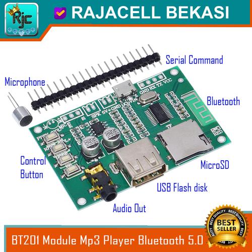 Jual BT201 Super Bluetooth 5.0 MP3 Decoder Player TF Card USB Disk BLE ...