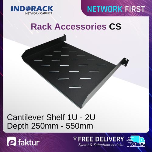 Jual Indorack Cantilever Shelf 1U & 2U Depth 250 - 550mm Ambalan ...