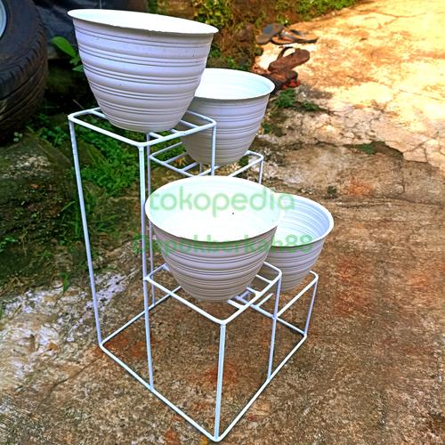 Jual RAK POT TANAMAN BESI / POT STANDING BESI / RAK POT BUNGA / INFORMA ...