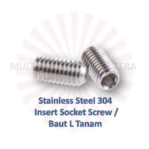 Jual M4 x 5 L Set Stainless Baut L Tanam M4x5 SUS 304Hex Socket Set ...