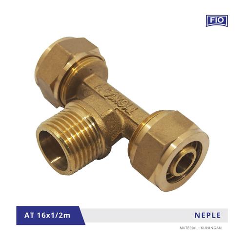 Jual sambungan T tee pipa air panas water heater / tee drat dalam luar 1/2" - tee drat luar ...