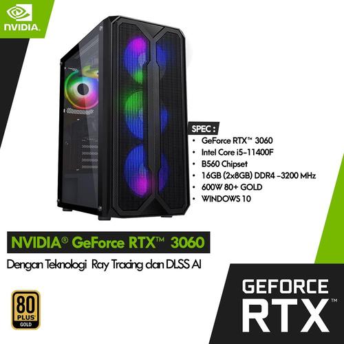 Jual PC Rakitan NVIDIA - Gamer PRO PC V7.0 | GeForce RTX 3060 | i5 ...