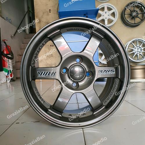 Jual velg volk rays te37 r15 15x6.5 et42 4x100 Gunmetal - Kab. Semarang ...