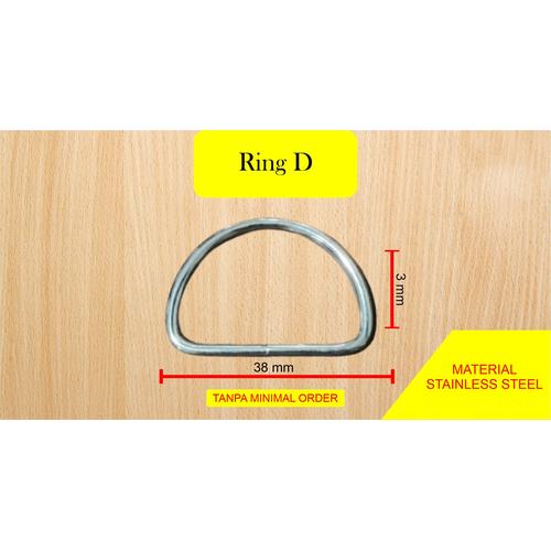 Jual Ring D silver putih besi nikel berbagai ukuran - ring d 3x38mm ...