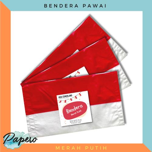 Jual Bendera Pawai Merah Putih Plastik 17 Agustus isi 100pcs - Tanpa ...