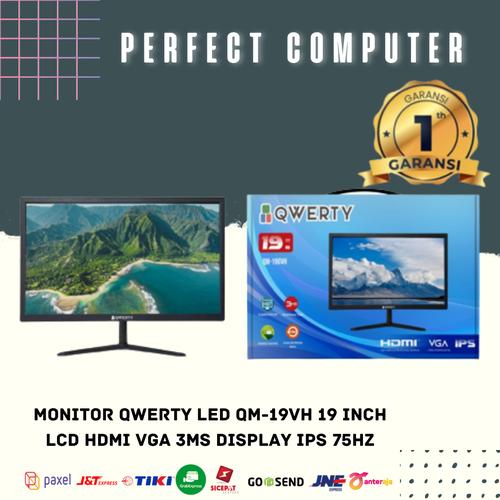 Jual MONITOR QWERTY LED QM-19VH 19 inch LCD HDMI VGA 3ms DISPLAY IPS ...