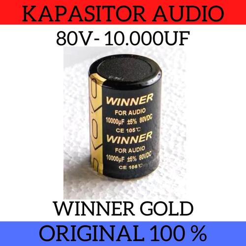 Jual WINNER GOLD Kapasitor Audio FULL Elko Elco Capacitor 10000uF 80 V ...