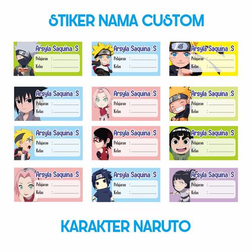 Jual Stiker Label Nama Tempel Buku Pelajaran Sekolah Custom ISI 20&40 ...