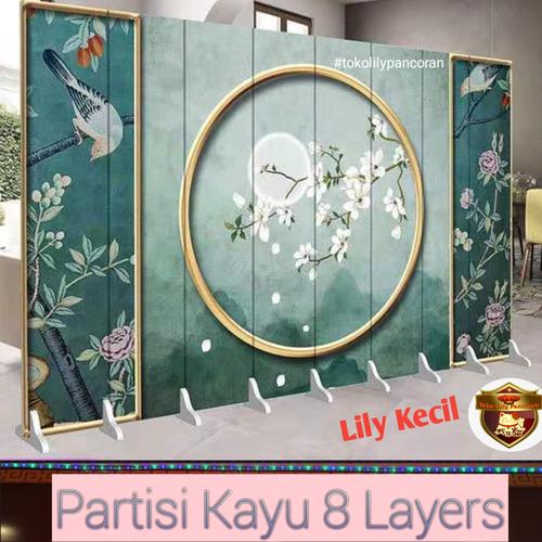 Jual Partisi Ruangan Kayu / Partition Oriental Kayu 8 Layers - Lily ...