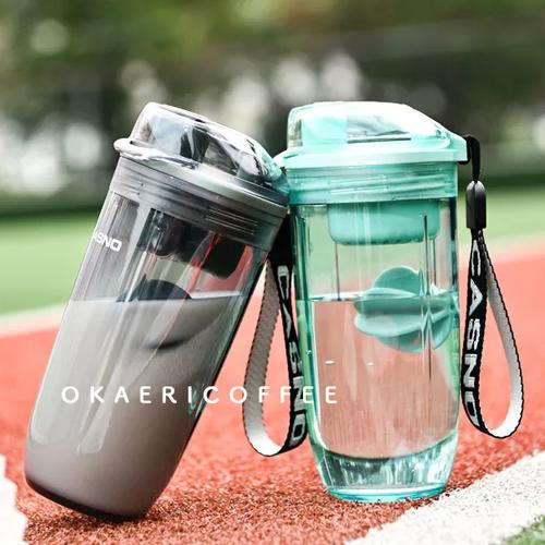 Jual Fitness Protein Shaker Bottle 400ml/ Tumbler Olahraga Botol Minum ...