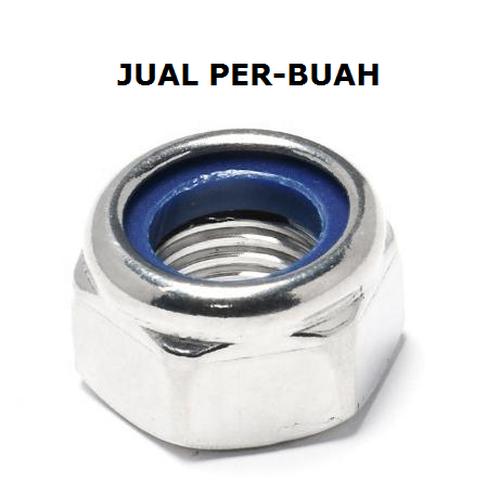 Jual Mur Nylon m 22 Galvanis Hexagon Nylon Insert Locking Nuts Nylock ...