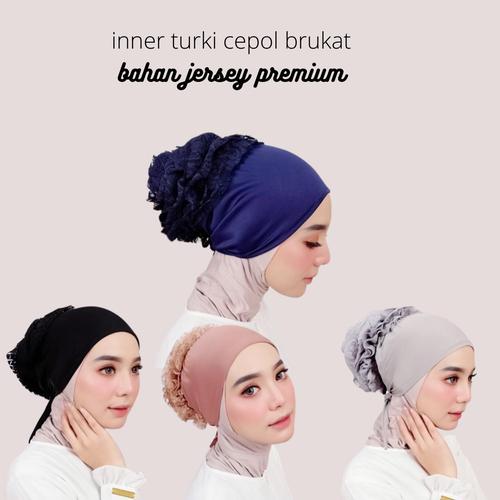 Jual Inner basic Turki Renda Premium Ciput Banyak Warna Cepol Daleman ...