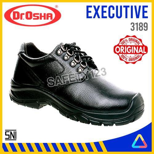 Jual Sepatu Safety Shoes Dr OSHA Executive Lace Up 3189 Tali Hitam - 5 ...
