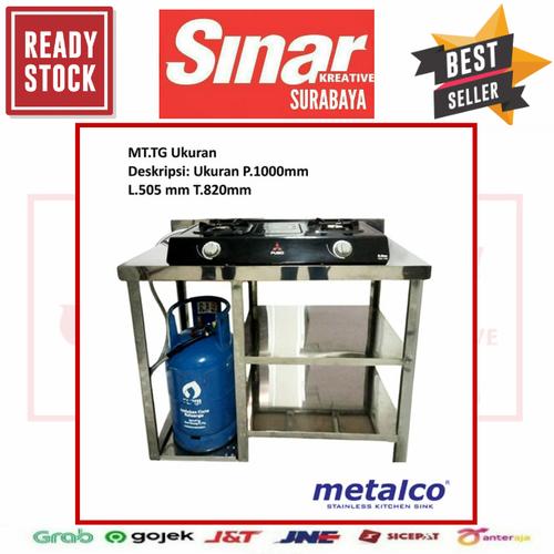 Jual MEJA DAPUR STAINLESS STEEL METALCO MT-TG - KITCHEN TABLE KNOCKDOWN ...