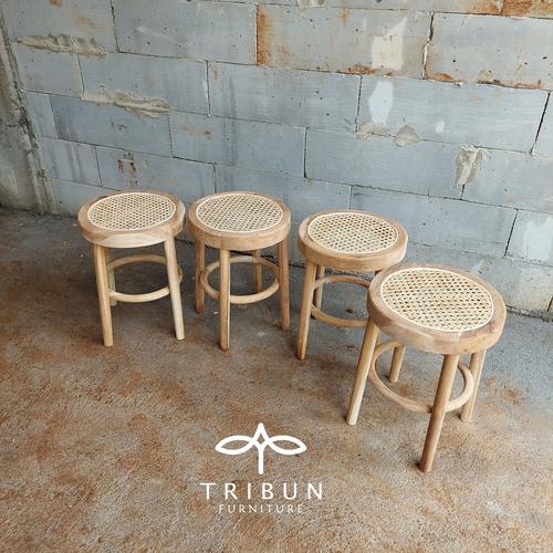 Jual Kursi Stool Rotan Kayu Jati Mix Rotan Minimalis - Kab. Jepara ...