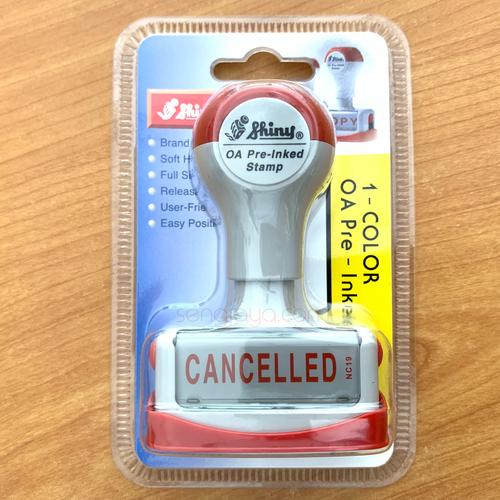 Jual OA Pre-Inked Stamp CANCELLED Shiny NC19 - Kota Batam - SengJaya ...