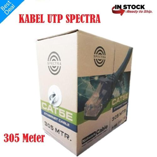 Jual Spectra UTP Cat5e 1 BOX 305M kable lan kabel internet - Jakarta ...