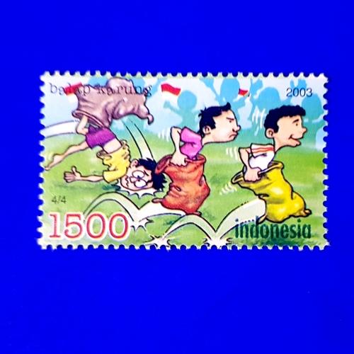 Jual Prangko INDONESIA. BALAP KARUNG • Lomba Tradisional Acara ...